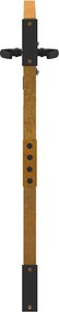 Zahradní branka 85 x 125 cm z corten oceli čtvercový design 153257