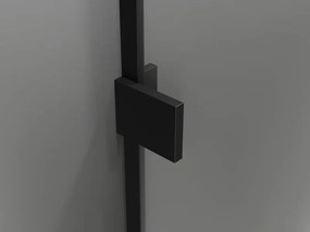 Mexen Lunar L sprchová stěna Walk-in levá 70 x 200 cm, transparentní 8 mm, černá - 830L-070-000-70-00-L