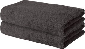 Livarno® Froté ručník, 50 x 100 cm, 400 g/m2, 2 kusy (šedá)