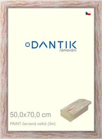 DANTIK rámeček 50x70 | PAINT červená velká (Plexi Čiré)