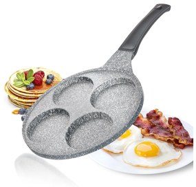 Banquet Pánev na 4 lívance s nepřilnavým povrchem Granite Grey, pr. 26 cm