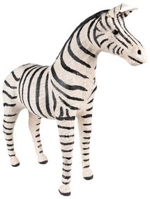 Dekorace Socha Zebra Černá, Bílá 27x10x28 cm – 30 cm