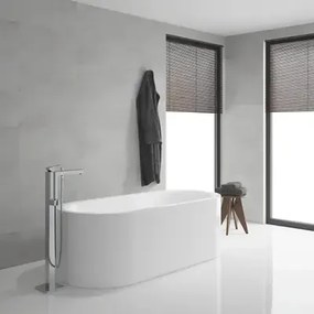 Grohe Eurocube - Vanová baterie na podlahu s příslušenstvím chrom