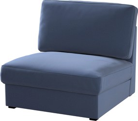 Potah na neskládací křeslo IKEA Kivik barva tmavě modrá látka sametová