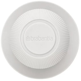 Brabantia SINK SIDE Kartáč se zásobníkem na mycí prostředek 10,5x8,5x8,5 cm - světlá šedá