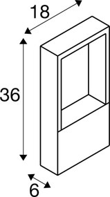 LA 1010104 FLATT II 36 volně stojící svítidlo, PHASE, 2700 K, IP65, čtvercové, černá - BIG WHITE (SLV)