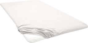 Biberna Žerzejové napínací prostěradlo na podložku na matraci (světle béžová, 180-200 x 200 cm)