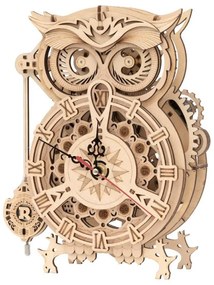 Robotime Rokr Soví hodiny LK503 161ks LK503
