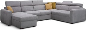 Casarredo - Komfort nábytek Rozkládací sedací souprava do U SELECT levá, látky A1 | barva: N9 wenge,potah: neat 95