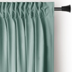 Světle zelený sametový dimout závěs 140x270 cm Pleat – Restilo