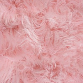 Flair Rugs koberce Kusový koberec Faux Fur Sheepskin Pink kruh - 120x120 (průměr) kruh cm