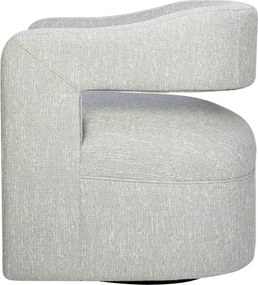 Otočné designové křeslo Leith šedé