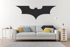 Lepy.cz Samolepka na zeď Batman logo - Nolan Velikost (šířka x výška): l70x57cm, Barevná varianta: Bílá