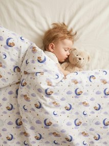Sinsay - Bavlněná ložní souprava s motivem medvídků - indigo