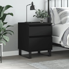 vidaXL Noční stolek 40 x 35 x 50 cm kompozitní dřevo [830688] Barva: Černá