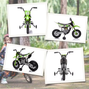AIYAPLAY dětská elektrická motorka max. 30 kg, zelená