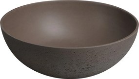 Sapho Sapho, FORMIGO betonové umyvadlo na desku, průměr 39cm, tmavě hnědá, FG315