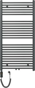 Mexen Ares, elektrické topné těleso 1200x600 mm + topná tyč 600 W, antracitová, W102-1200-600-2600-66
