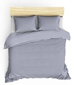 Šedé povlečení na dvoulůžko/prodloužené z bavlněného saténu 240x220 cm Elegant – Mijolnir