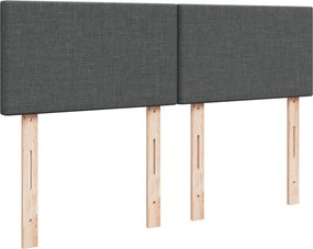 Box spring postel s matrací tmavě šedá 160x200 cm textil 3285933