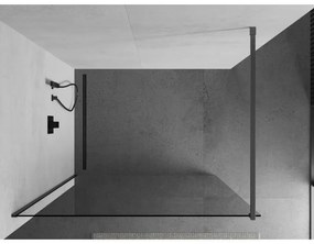 Mexen Kioto, sprchová zástěny typ Walk-In 145 x 200 cm, 8mm čiré sklo, grafitový profil, 800-145-101-66-00