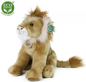 RAPPA Plyšový lev 30 cm / ECO-FRIENDLY / od 0 měsíců