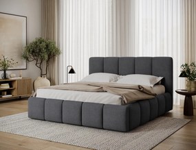 Postel Edvige + Dřevěný rám + plynový výtah + kontejner 140x200