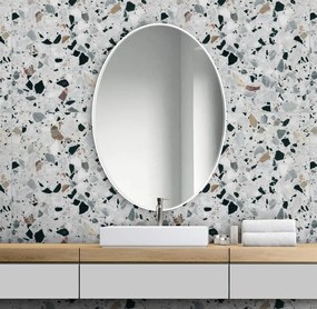 Zrcadlo Scandi Slim Owal White Rozměr: 60 x 90 cm