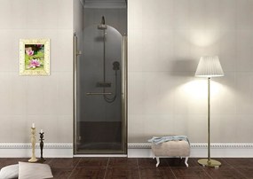 Gelco, ANTIQUE sprchové dveře 900mm, čiré sklo, levé, bronz, GQ1290LC