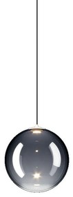 Lodes Random Solo 12, závěs z kouřového foukaného skla, 1x3W LED 2700K, prům.12cm