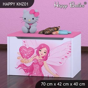 Box na hračky růžový KNZ01