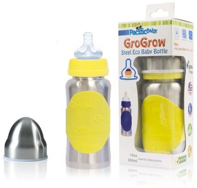 PACIFIC BABY GroGrow  Nerezová  ekololáhev  300ml Žlutá