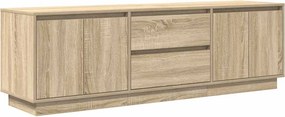 TV skříňka s LED osvětlením Dub Sonoma 160,5x41x50 cm 3328428