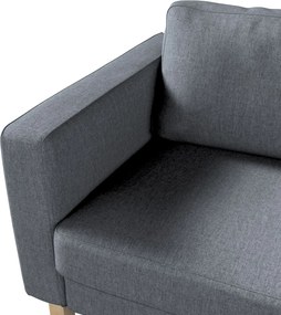Potah na pohovku IKEA  Karlstad 3-místná, nerozkládací, krátký barva šedá látka pletený vzor