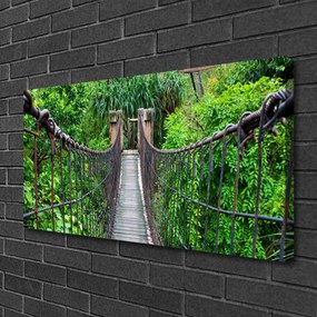 Obraz na plátně Most Stromy Architektura 125x50 cm