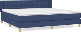 Box spring postel s matrací modrá 160x200 cm textil 3130607