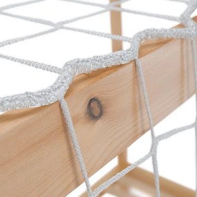 Montessori postel 90x200, přírodní/bílá/modrá/červená, FUTAL Kondela 0000396833