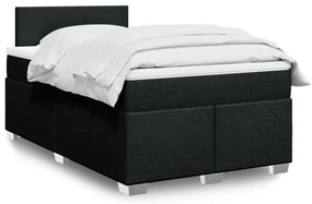 Box spring postel s matrací černá 120x200 cm textil 3288150