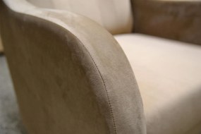 FN Relaxační křeslo ušák René Mexa Velvet 280 béžové