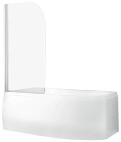 Roth Jednodílná vanová zástěna SCREEN PRO Varianta: šířka: 81 cm, orientace: Uni - (SCREEN PRO - 4000688), Barva profilů a typ výplně: profily: bílá, výplň: transparent