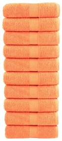 Premium ručníky SOLUND 10 ks oranžové 30 x 50 cm 600 g/m² 137376