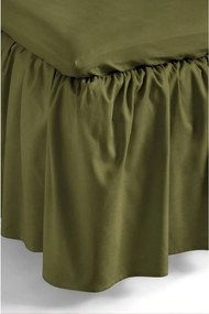Khaki přehoz z bio bavlny 90x200 cm Zack – Jotex