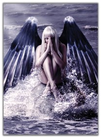Malvis ® Obraz Modlitba andělům Velikost: třídílný obdélník - 90x60 cm