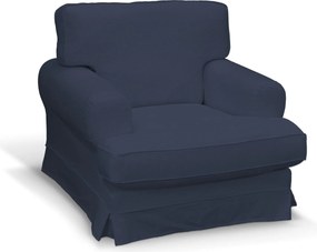 Potah na křeslo IKEA Ekeskog barva tmavě modrá látka sametová