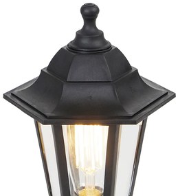 Klasická venkovní stojací lampa černá 42,2 cm IP44 - New Haven