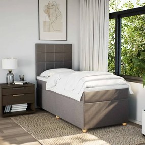Box spring postel s matrací taupe 80x200 cm textil 3293411