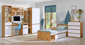 Casarredo - Komfort nábytek Regál ARITZO 03 1D1S se zásuvkou a dvířky, výběr barev | barva: dol-dub-wotan-bílá-arktik