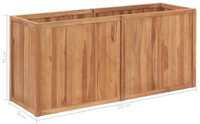 Vyvýšený záhon 150 x 50 x 70 cm masivní teakové dřevo - Default Title