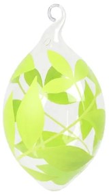 Vajíčko s dekorem zelených listů