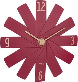 TFA 60.3020.05 CLOCK IN THE BOX červená / Nástěnné hodiny / O 40 cm /